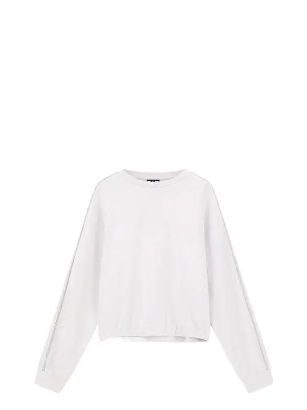 EA7 Precious Collection Crew-neck Sweatshirt - White