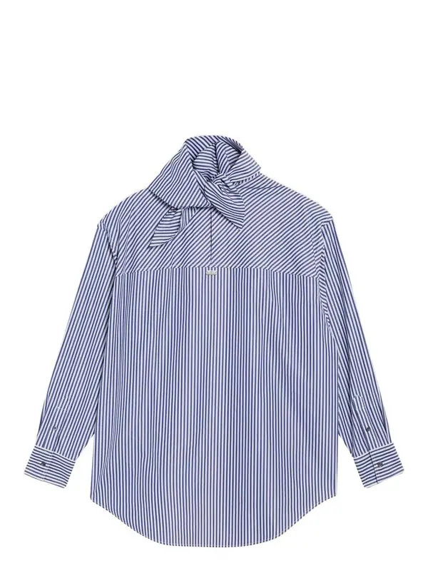 Ami Striped Top - Gnawed Blue