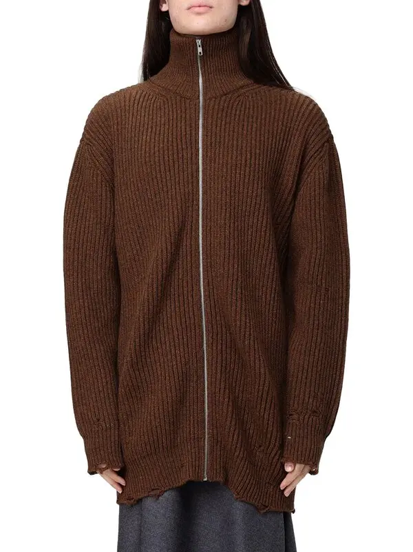 MAISON MARGIELA Ribbed Sweater - Brown