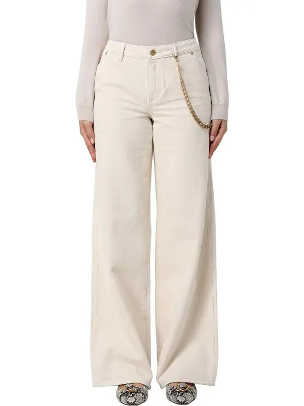 Michael Kors Wide Leg Jeans - Beige