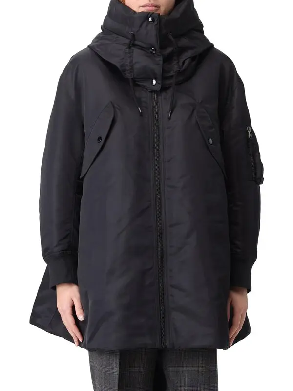 Aspesi Zip-up Coat - Black