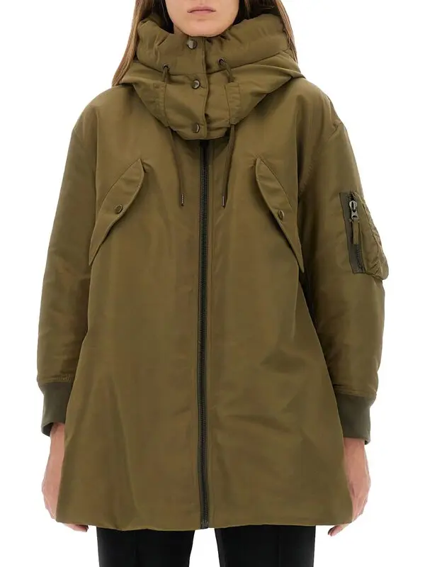 Aspesi Zip-up Coat - Green