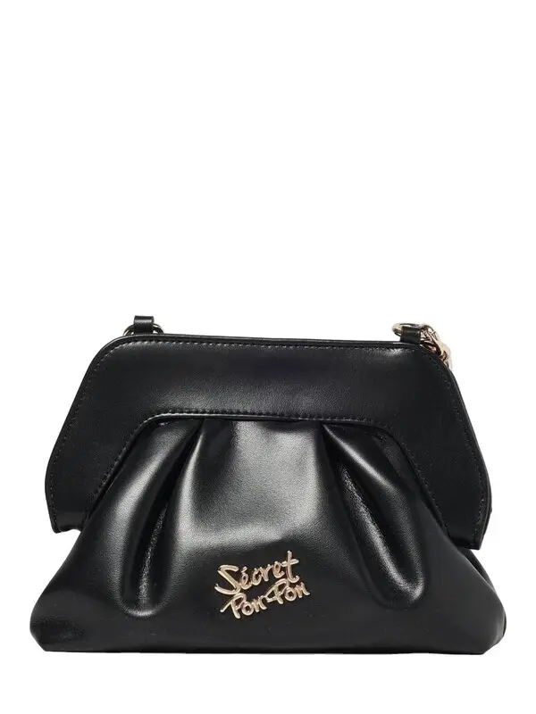 SECRET PON-PON Mini Bag - Black