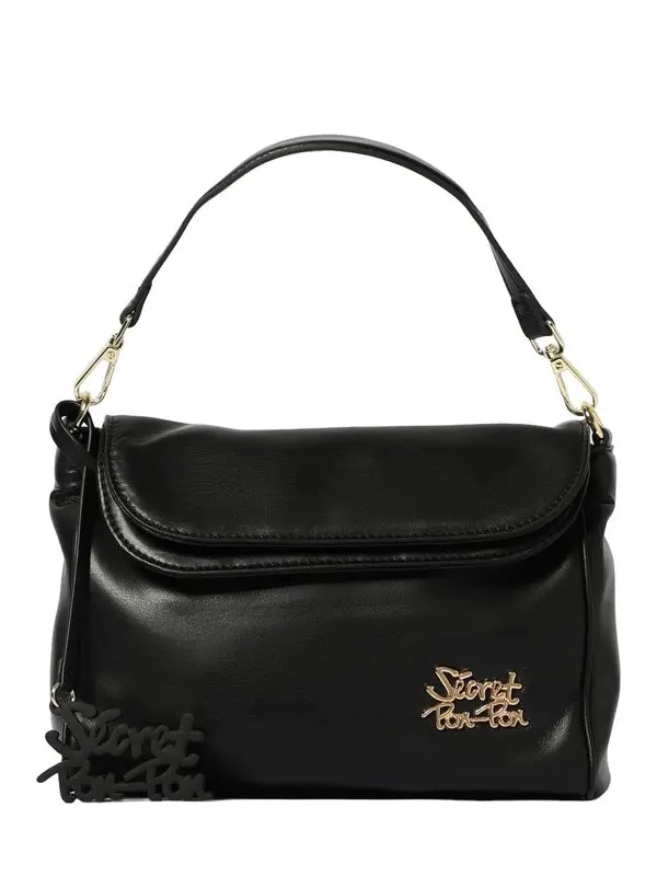 SECRET PON-PON Mini Bag - Black