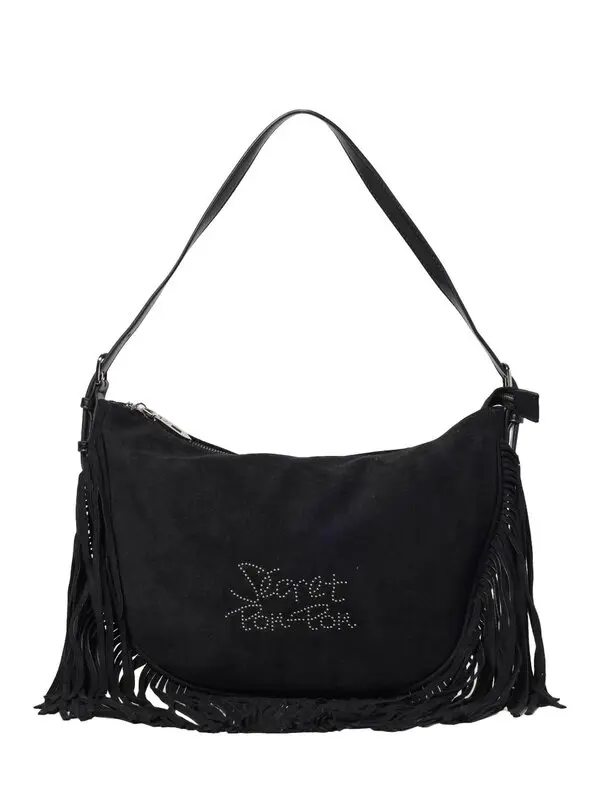 SECRET PON-PON Shoulder Bag - Black