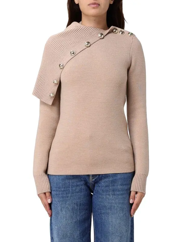 Rabanne Button Detailed Sweater - Beige