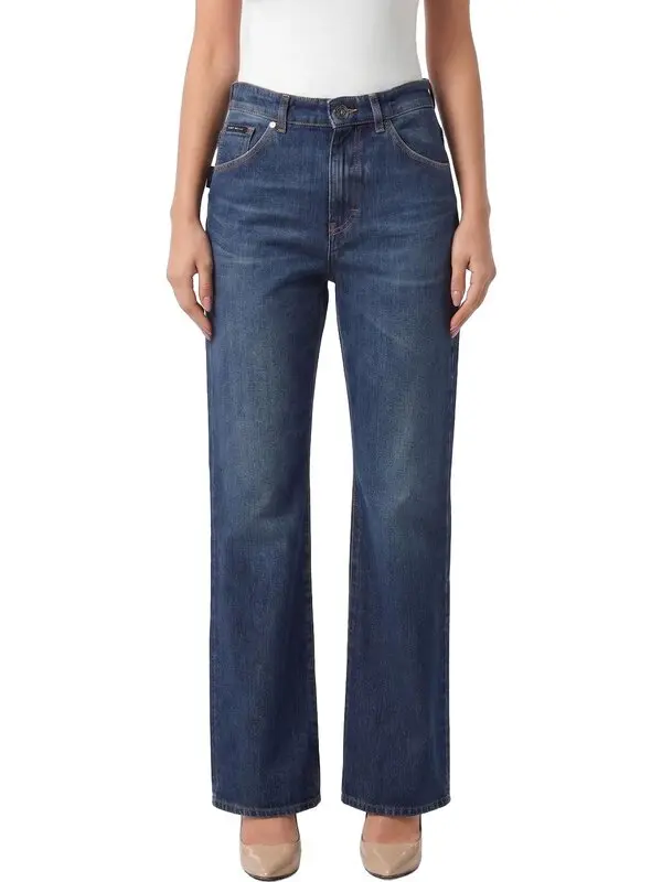 Philipp Plein Straight Leg Jeans - Blue