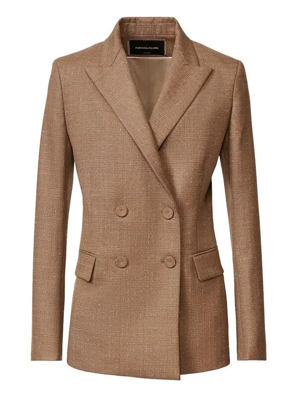 Fabiana Filippi Double Breasted Jacket - Camel