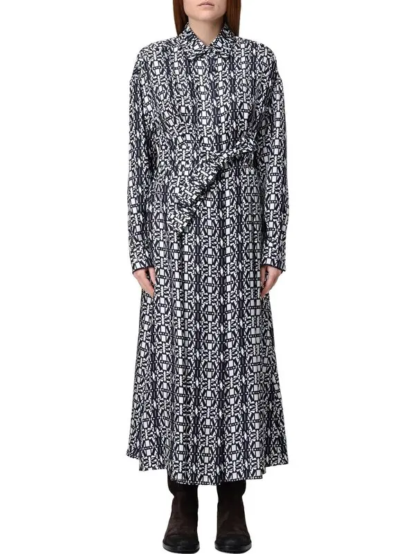 Max Mara Printed Maxi Dress - White