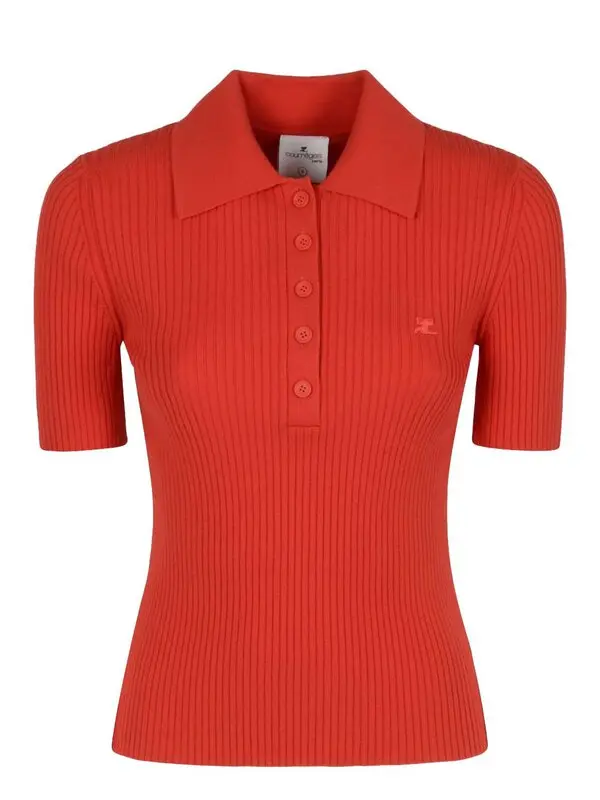 COURREGES Polo Shirt - Orange
