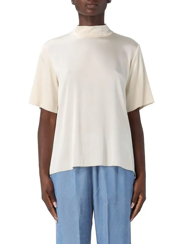 FORTE_FORTE High Neck Top - White
