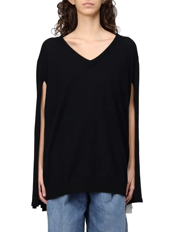 Alberta Ferretti V-neck Sweater - Black