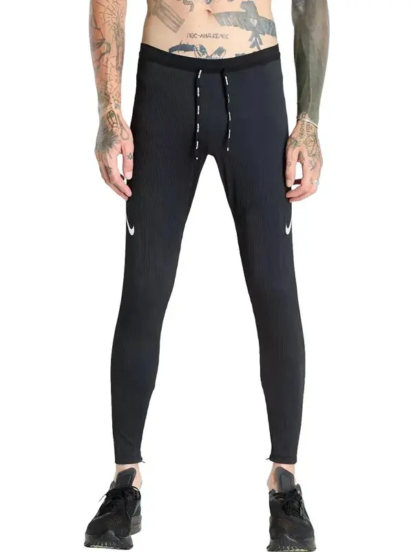 Nike Aeroswift Tights With Zipped Pocket - Black
