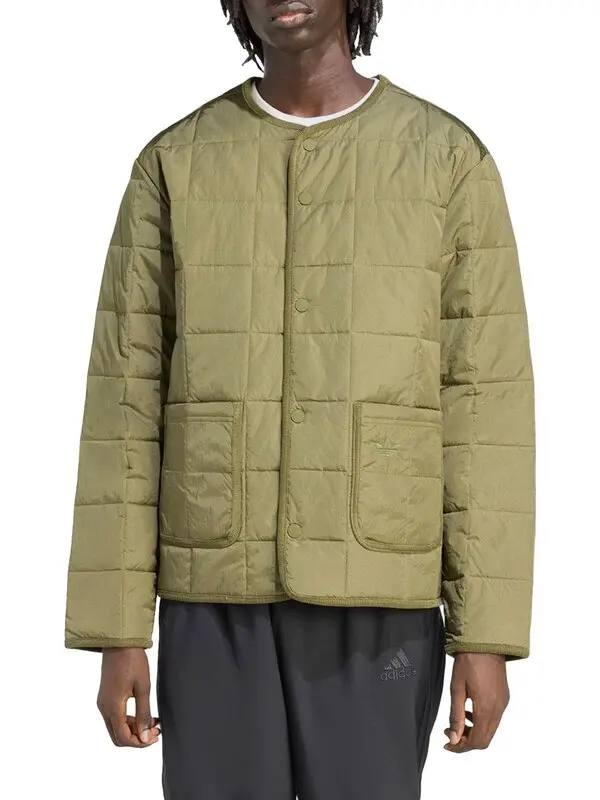 Adidas Originals By Alexander Wang Quilted Jacket - Green