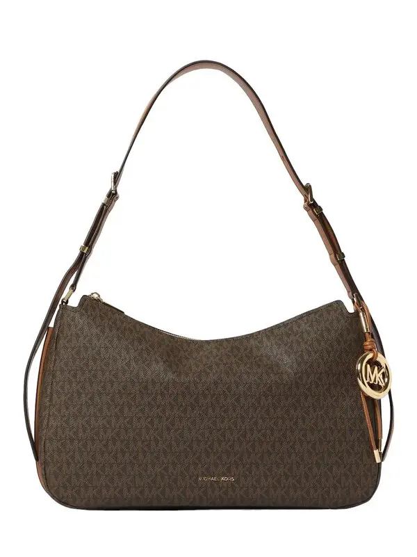Michael Kors Monogram Shoulder Bag - Brown