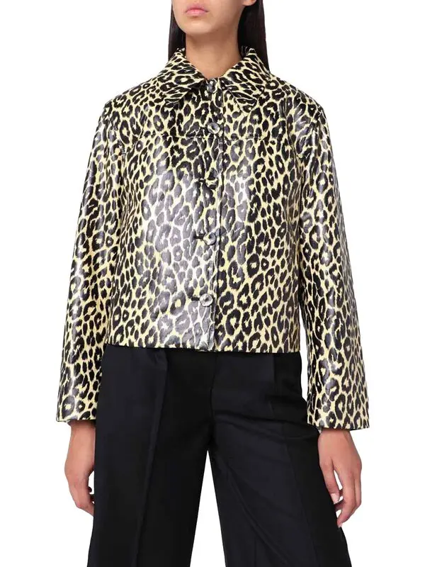 JIL SANDER Animal Print Jacket - Beige