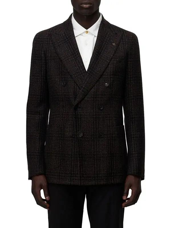 Tagliatore Double Breasted Jacket - Brown
