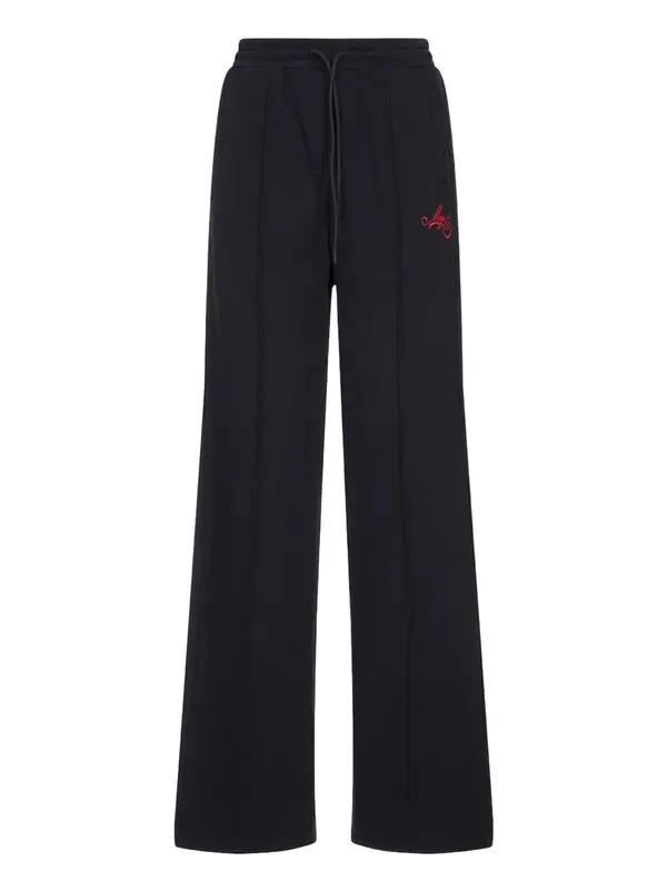 MSGM Wide Leg Trousers - Black