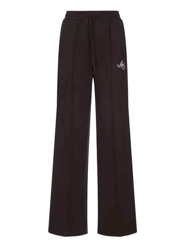 MSGM Wide Leg Trousers - Brown
