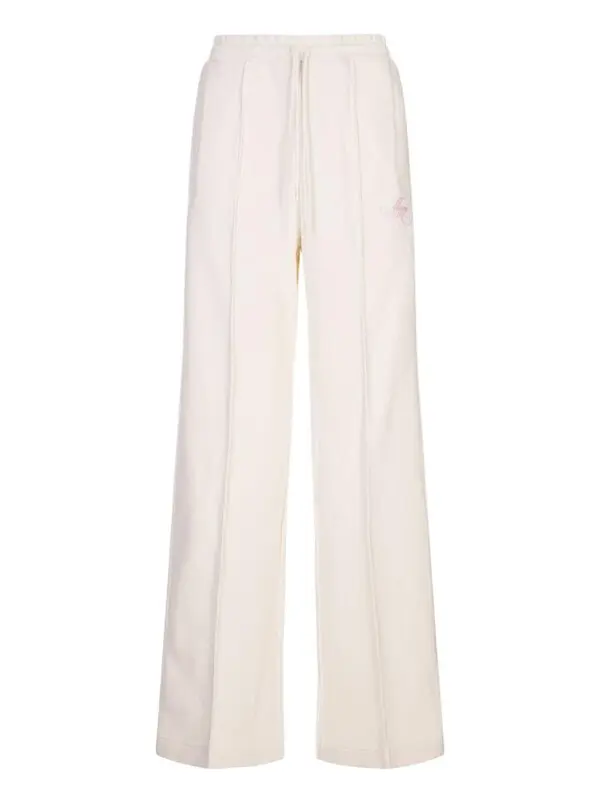 MSGM Wide Leg Trousers - White