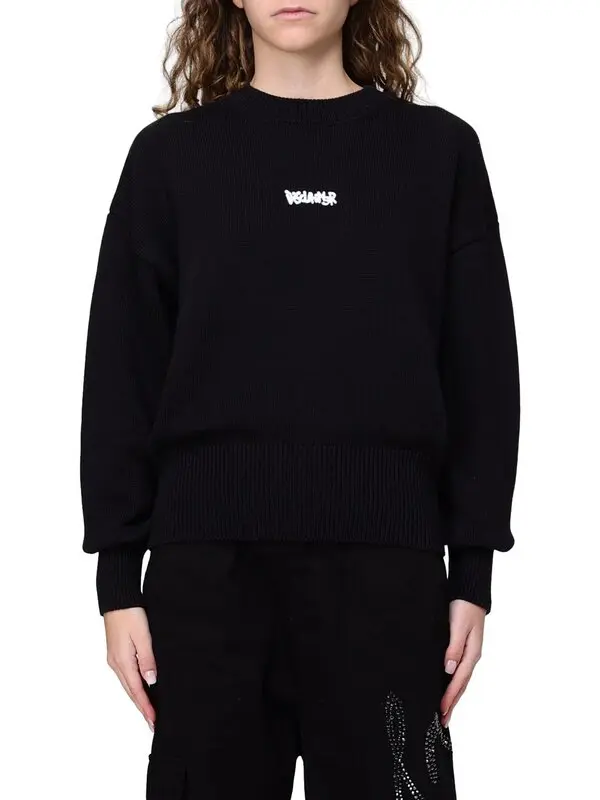 DISCLAIMER Pullover Sweater - Black