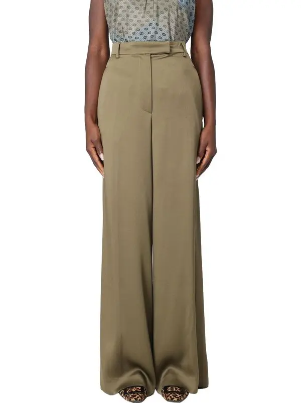 Dries Van Noten Wide Leg Pants - Kaki