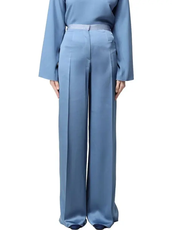 FORTE_FORTE Wide Leg Trousers - Sky Blue