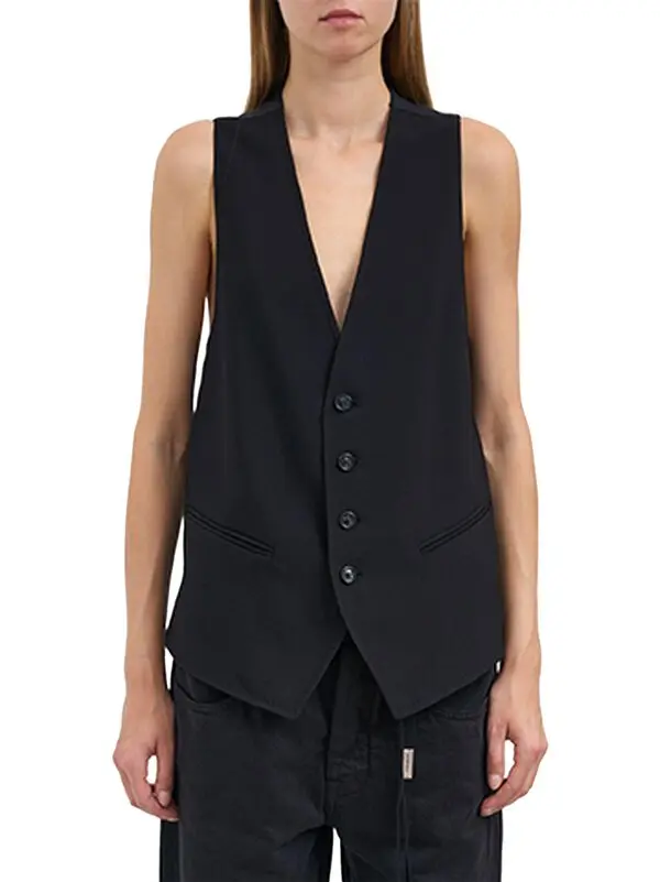 ANN DEMEULEMEESTER Waistcoat - Black