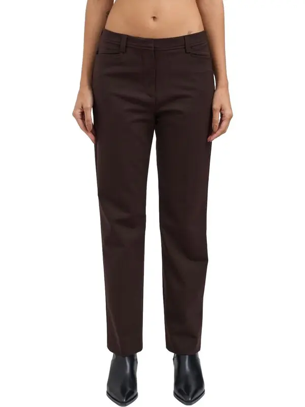 THELATEST Straight Leg Trouser - Brown