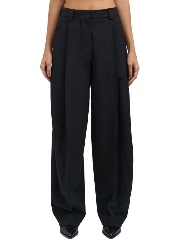 THELATEST Wide Leg Trousers - Black