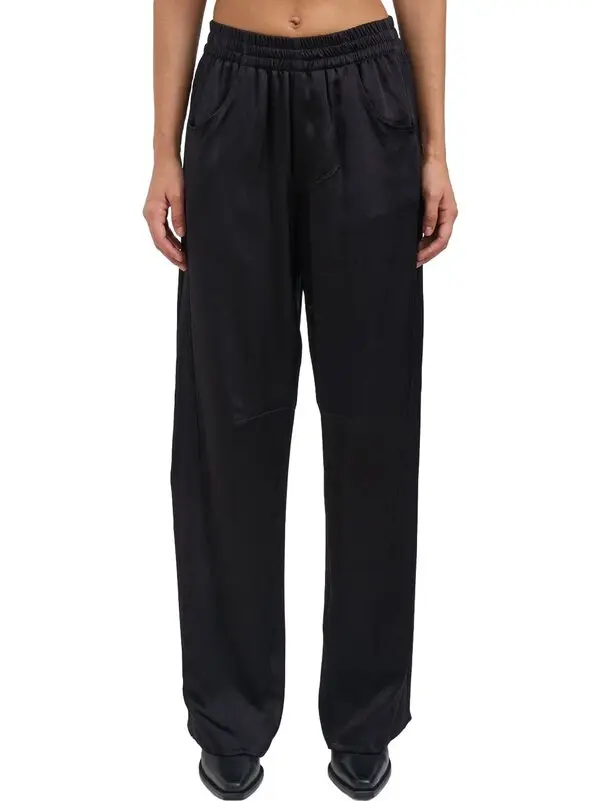 Andrea Ya'aqov Wide Leg Trousers - Black