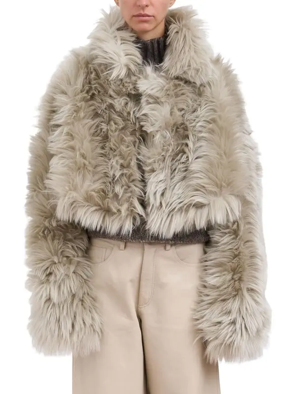 THELATEST Fur Coat - Grey