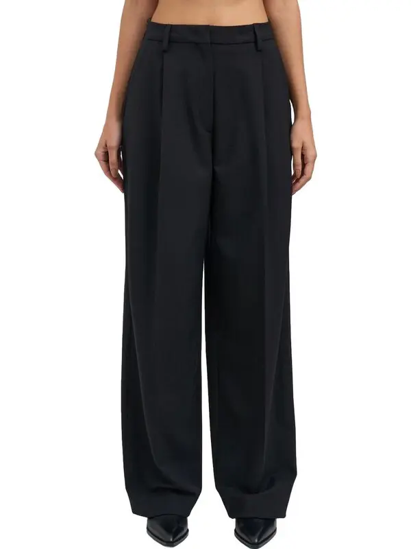 THELATEST Wide Leg Trousers - Black