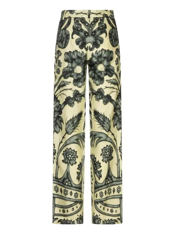 F.R.S FOR RESTLESS SLEEPERS Printed Trousers - Green