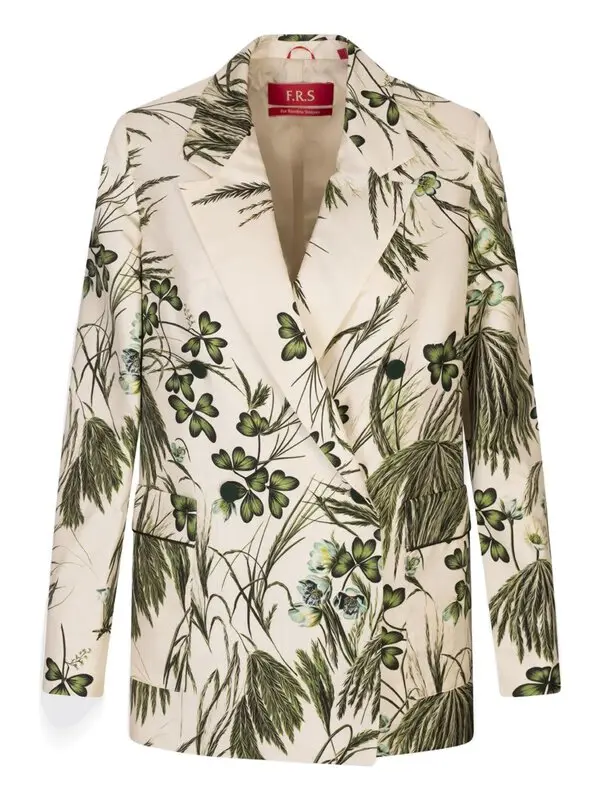 F.R.S FOR RESTLESS SLEEPERS Floral Print Jacket - Green