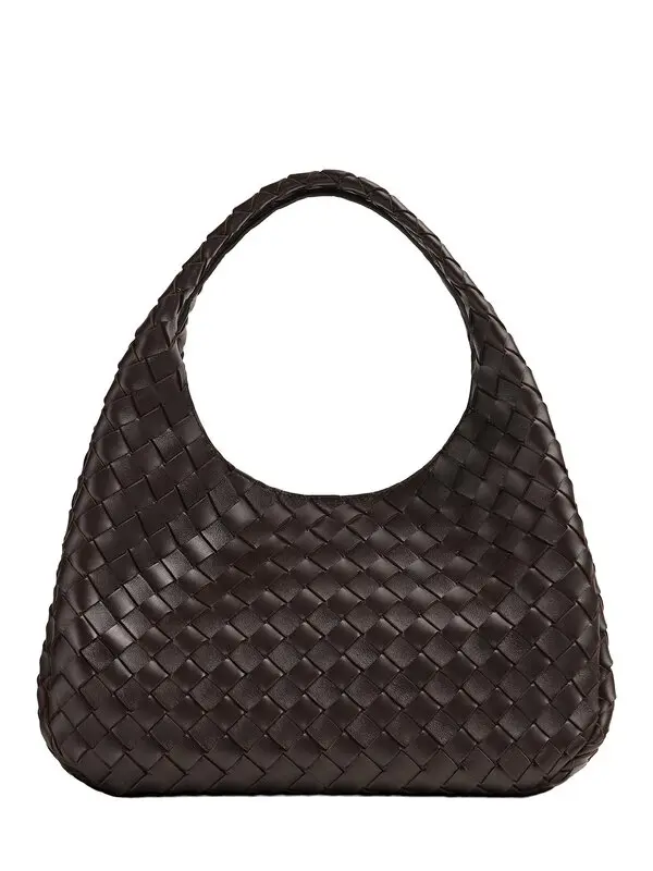 Bottega Veneta Intrecciato Leather Shoulder Bag - Fondant