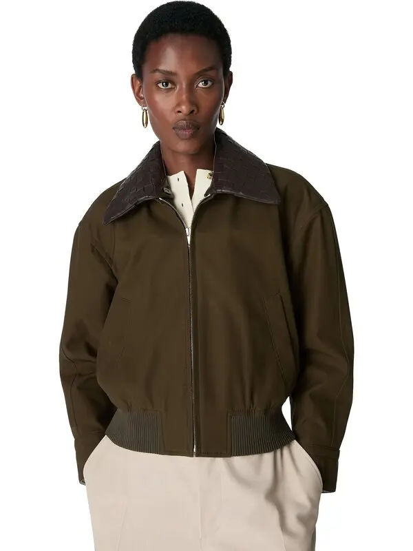 BOTTEGA  VENETA Cotton Twill Blouson - Deep Moss