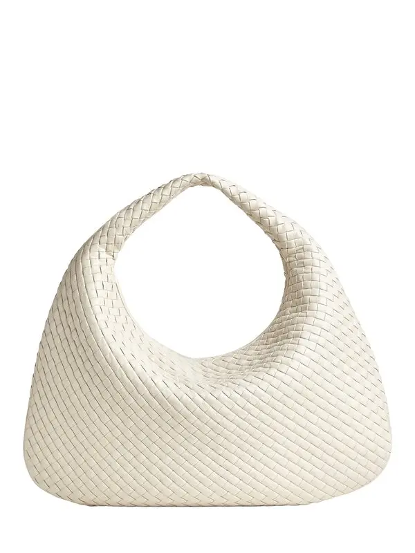 Bottega Veneta Maxi Padded Intrecciato Shoulder Bag - Sea Salt