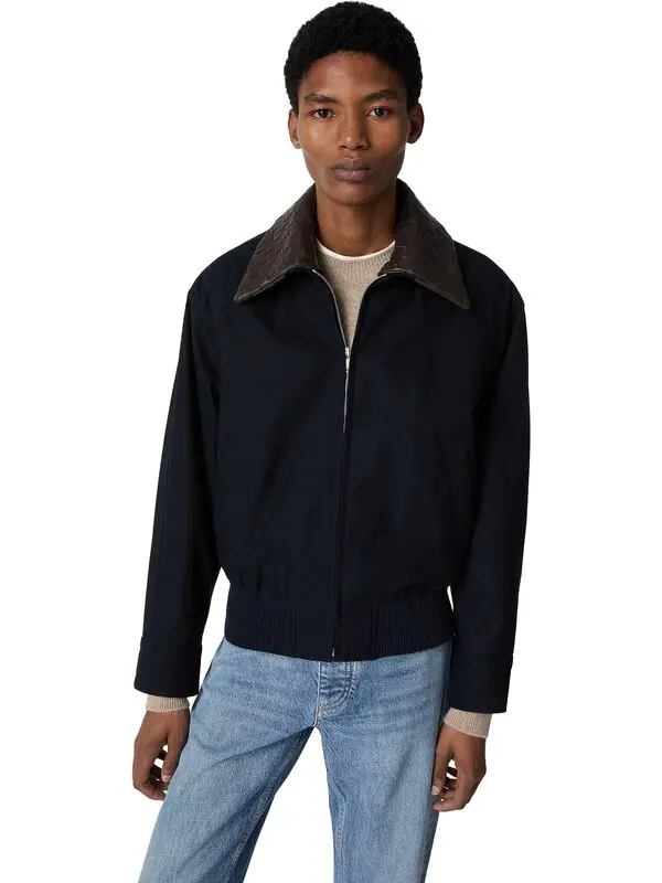 Bottega Veneta Cotton Twill Blouson - Navy