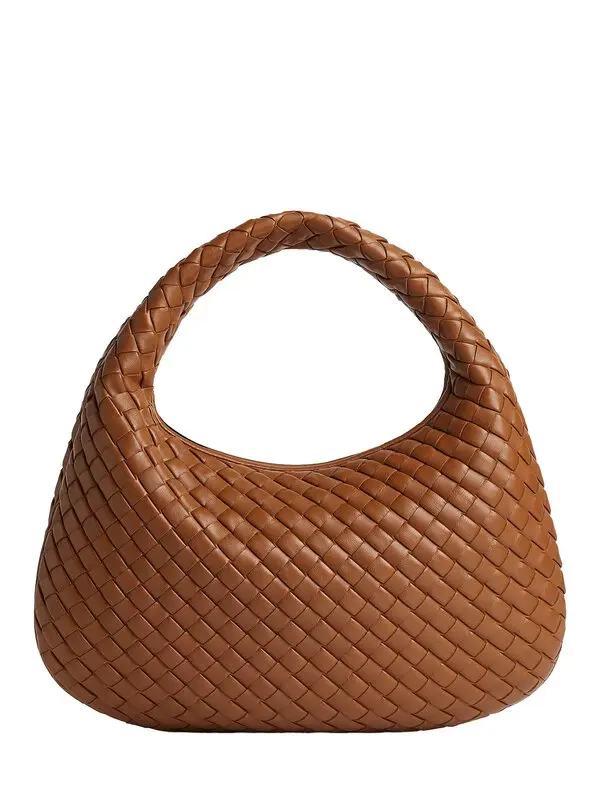 Bottega Veneta Small Intrecciato Shoulder Bag - Amber