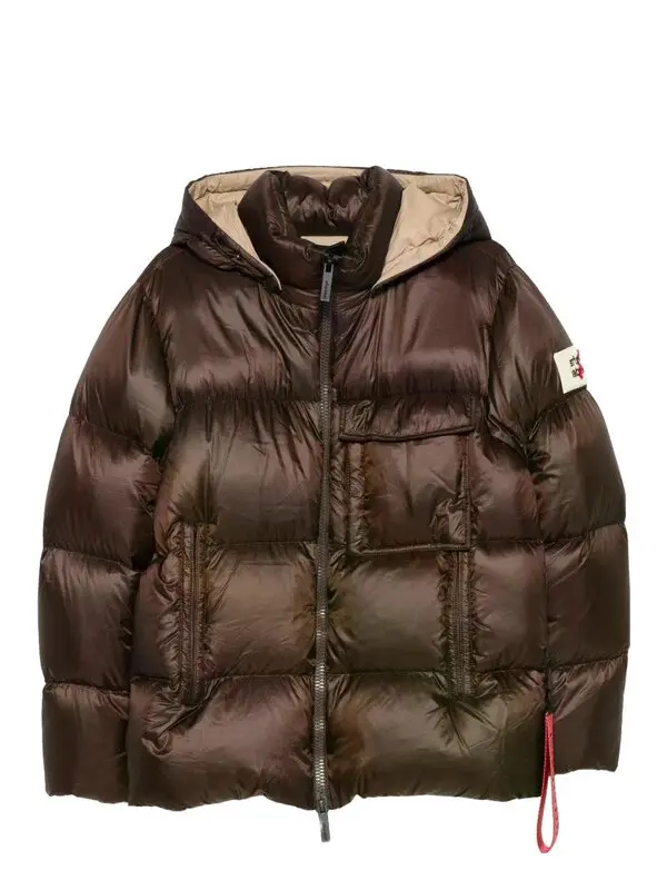 AFTER/LABEL Katalla Chest-pocket Hooded Jacket - Brown