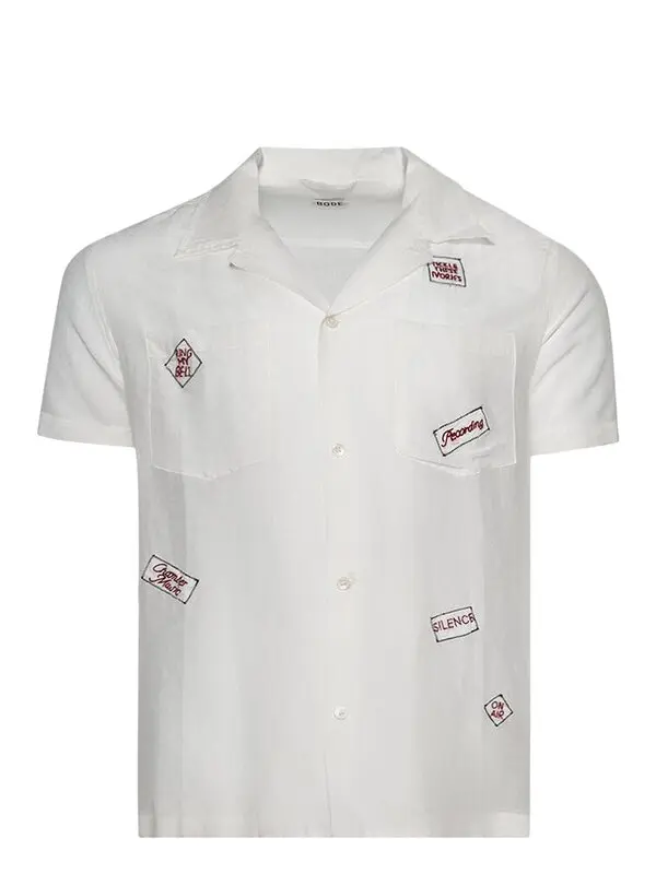 BODE On Air Short Sleeve Shirt - White