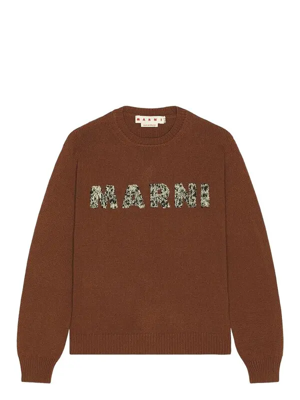 Marni Roundneck Sweater - Brown