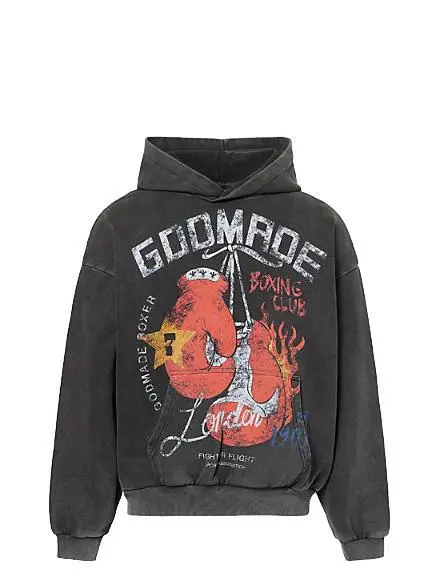 GODMADE Boxing Club Graphic Hoody - Grey