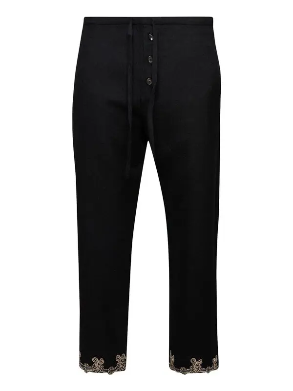 BODE Laurelist Pajama Pants - Black