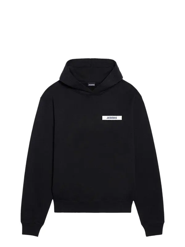 Jacquemus Le Hoodie Gros Grain - Black