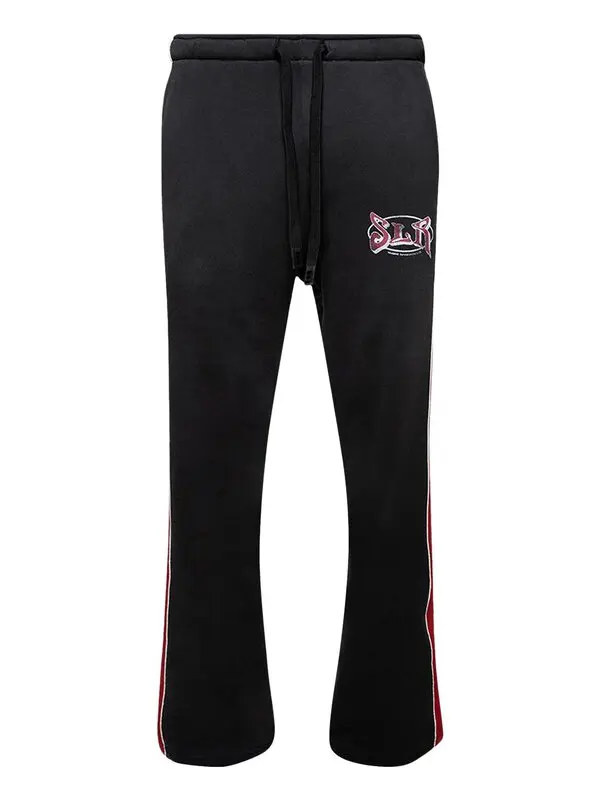NAHMIAS Striped Wide Sweatpants - Black