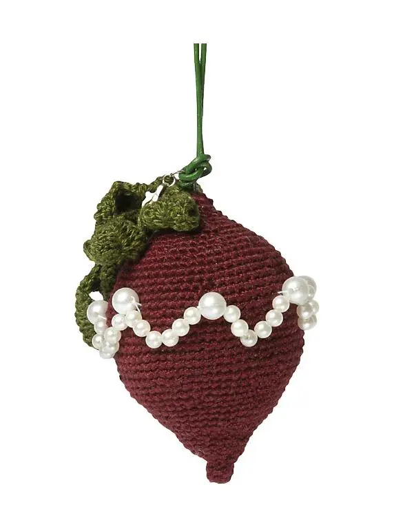 GOHAR WORLD Beetroot Crochet Bag Charm - Purple
