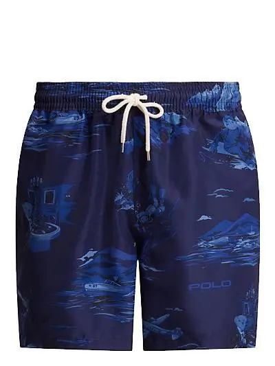 Polo Ralph Lauren Branded-print Swimming Trunks - Spy Bear