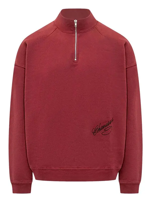 WILLY CHAVARRIA Bravo Quarter Zip - Red